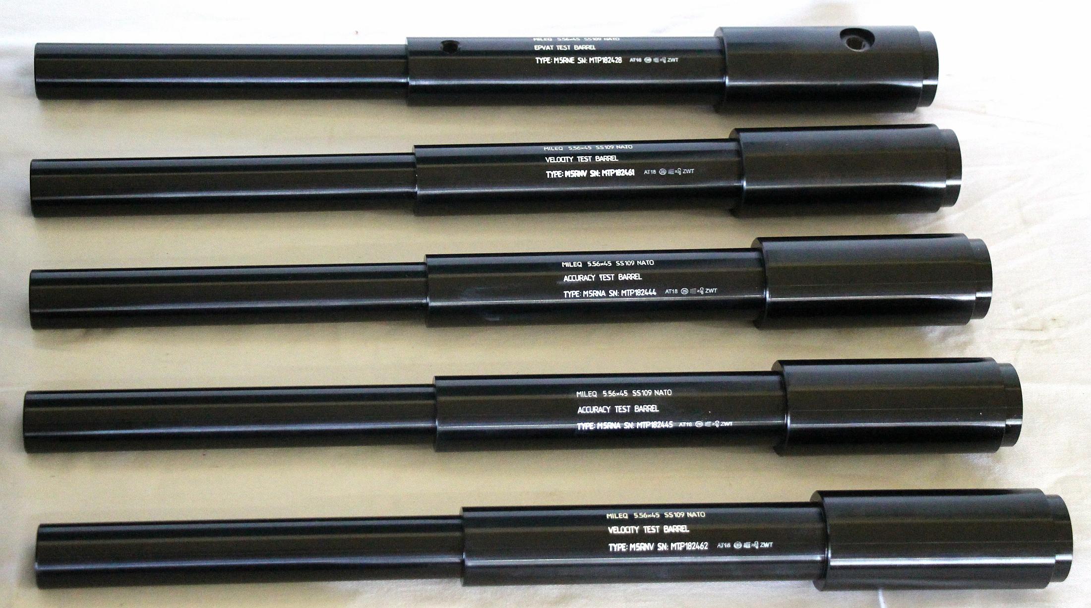 MILEQ Test Barrels
